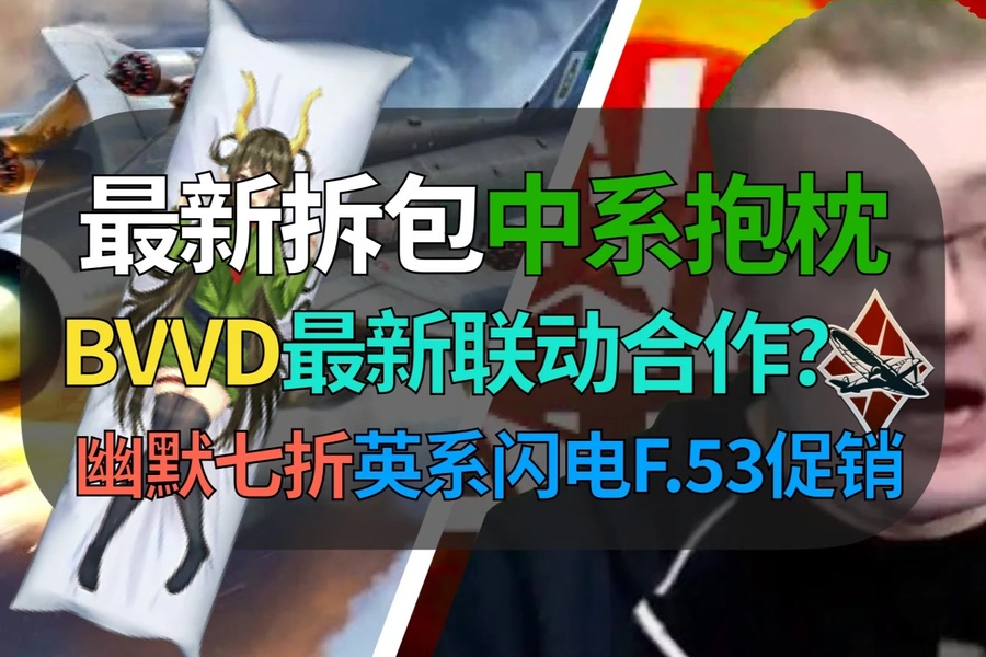 战争雷霆】最新拆包BVVD中系抱枕！最新联动合作_大神
